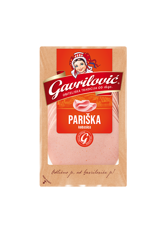 Parisien Cooked Pork Sausage slices - Gavrilović